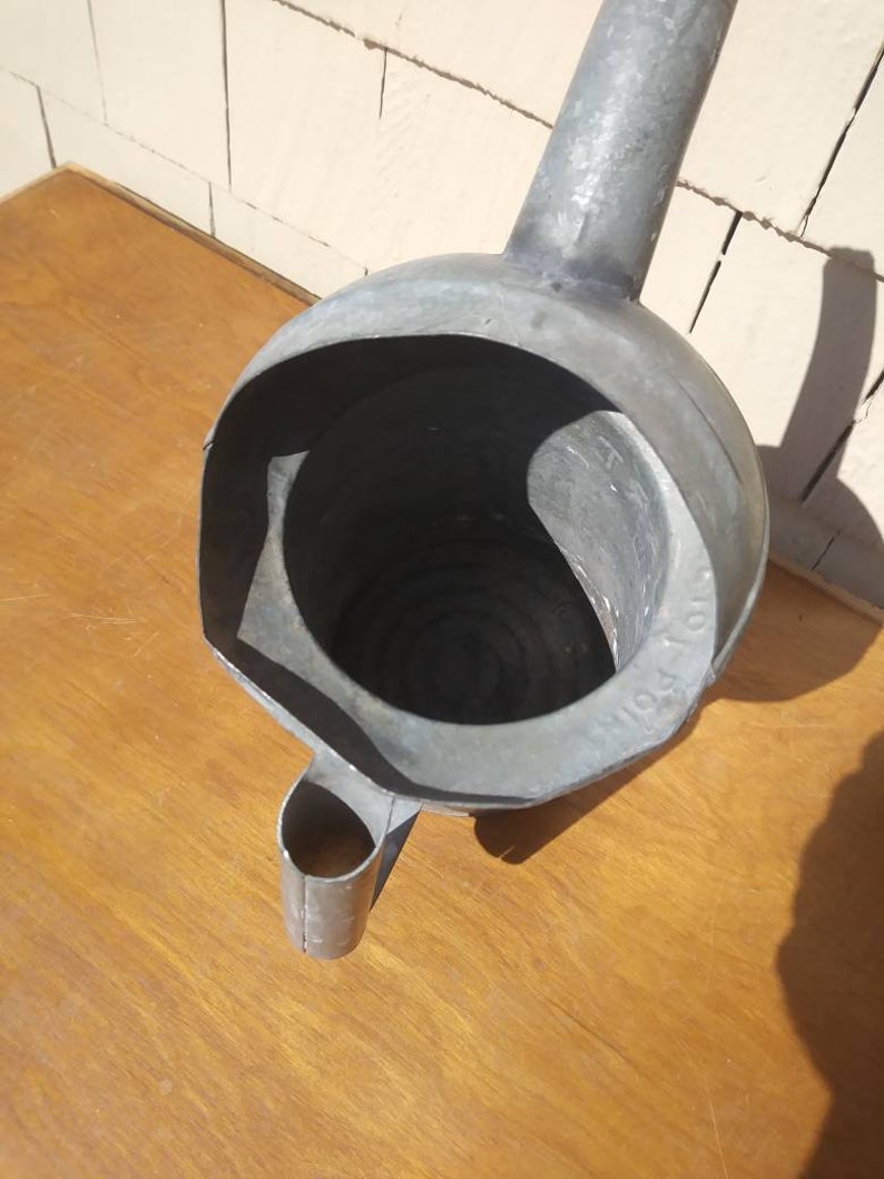 Vintage Galvanized Two Quart Oil Pitcher - Very Clean - Etsy