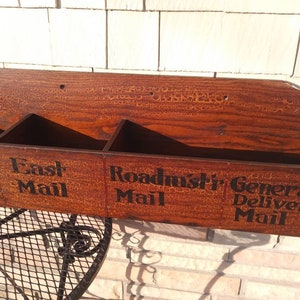 Vintage Large Mail Sorting Bin With Amazing Color and Character - Over ...