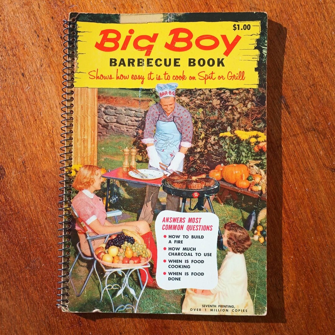 Vintage Cookbook - Big Boy Barbecue Book - Seventh Printing, 1960 - Etsy
