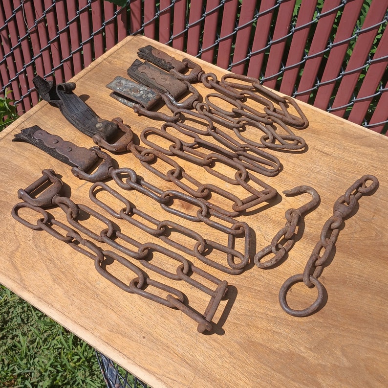 Vintage Rusty Chains From Horse Harnesses - Etsy