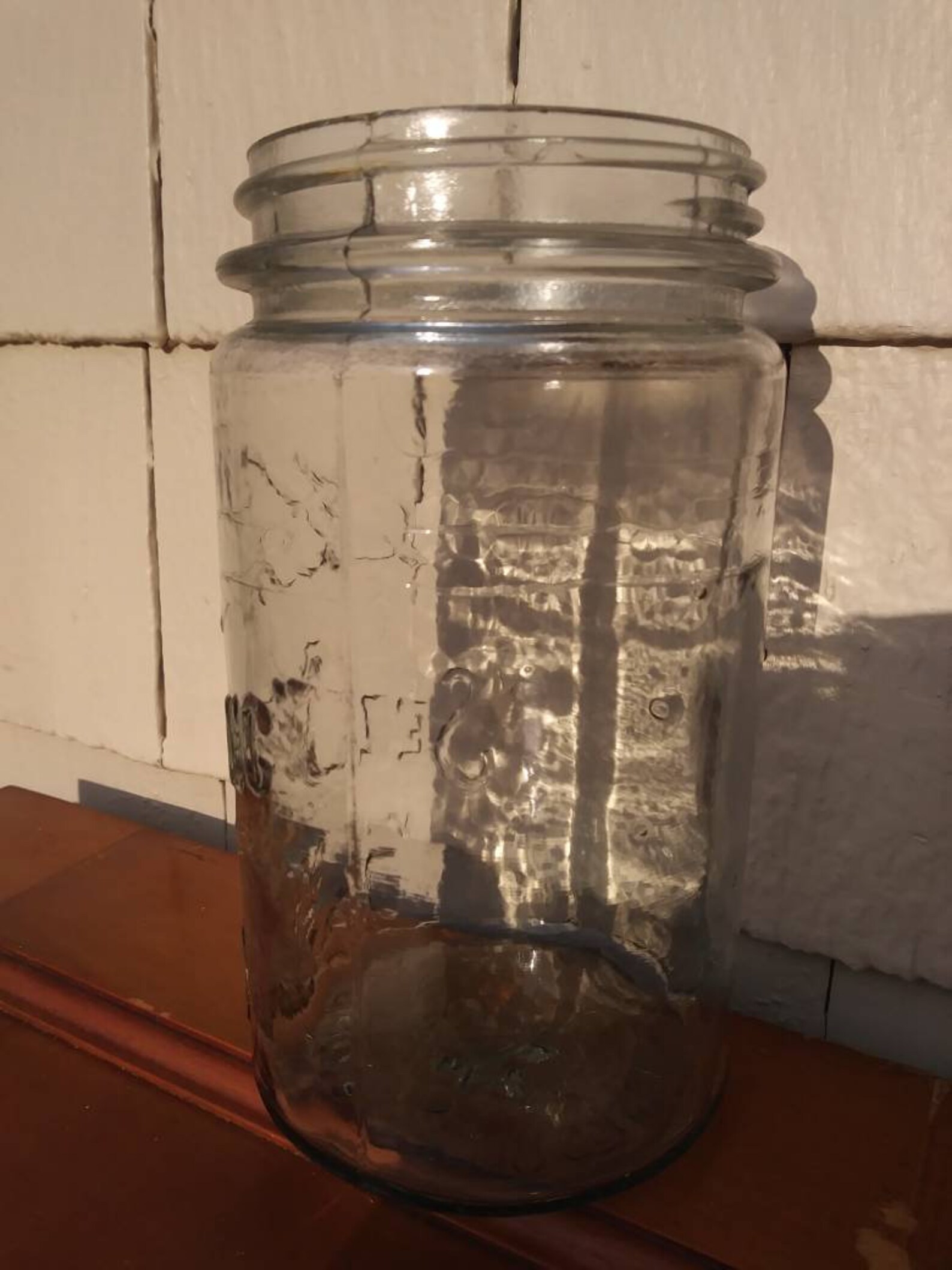Kerr "self Sealing" Mason Jar - Outstanding Wavy Glass With Bubbles! - Etsy