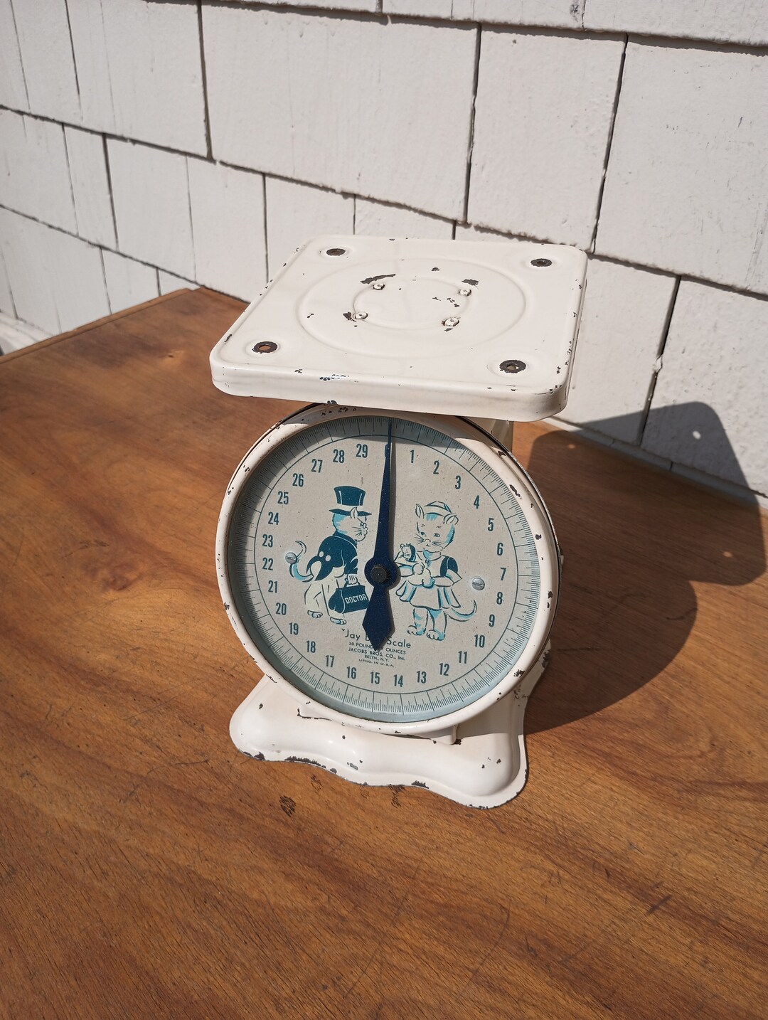 Vintage Nursery Scale With Cats - "jay Bee Scale" - Etsy