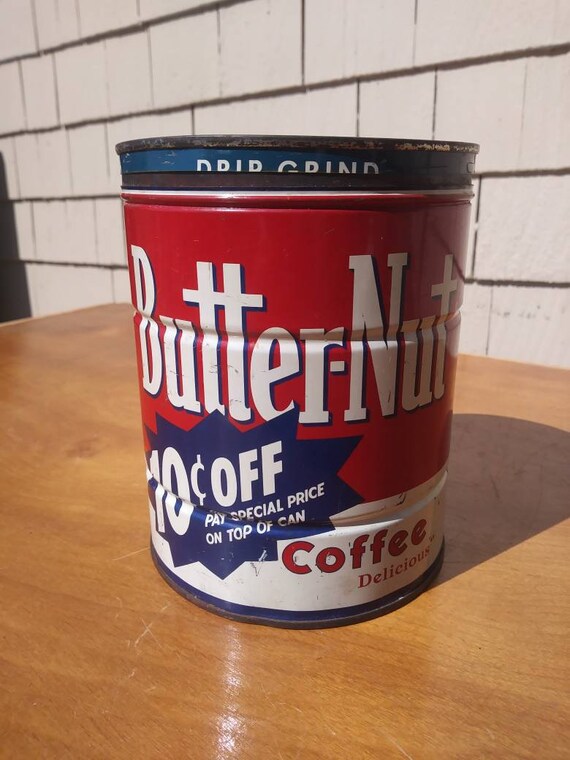 Vintage Butter-nut 2-pound Coffee Tin - Etsy