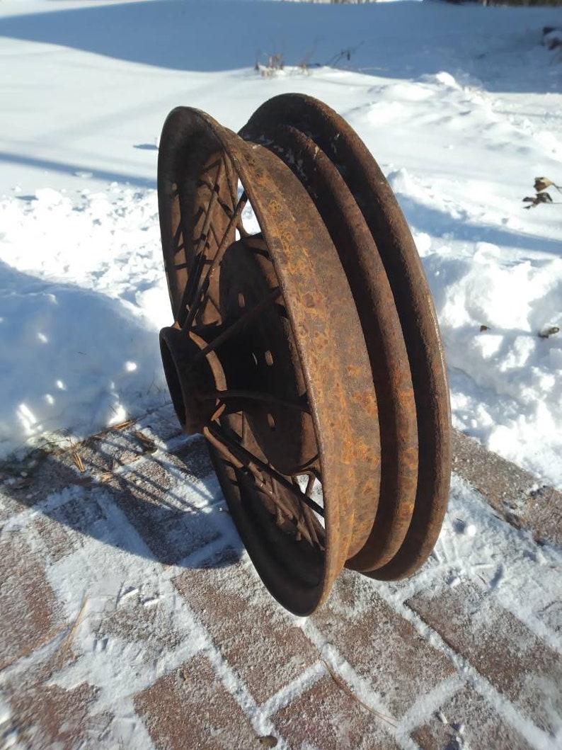 Vintage Steel Wheel - Etsy