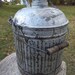 Vintage Silver Oil Can With Wooden Handle - Rustic, Farm or Industrial ...