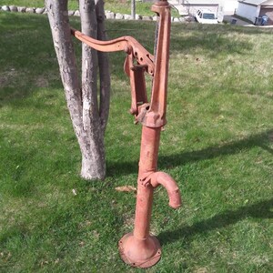 Vintage Well Pump - Perfect Rustic Red Color - Baker Manufacturing ...