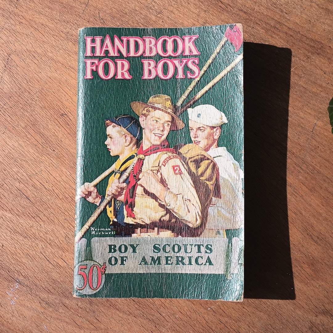 Vintage Boy Scout Handbook Handbook for Boys 1944 With Norman Rockwell ...