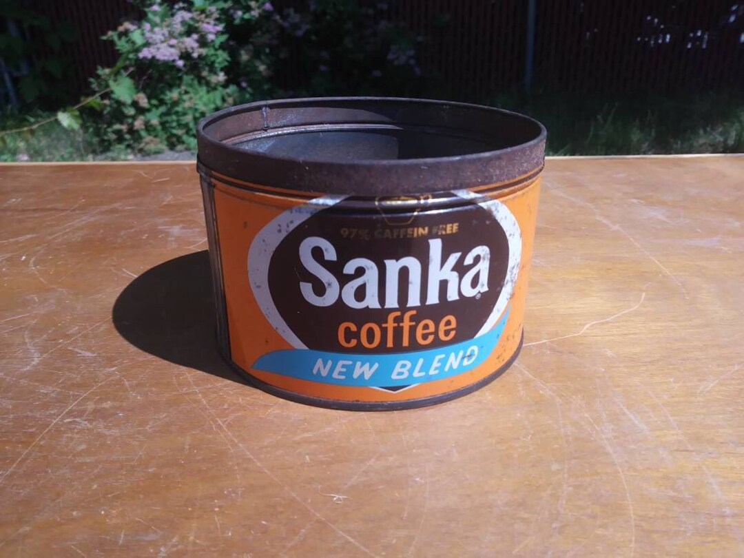 Vintage Sanka Decaf Coffee Can - Etsy