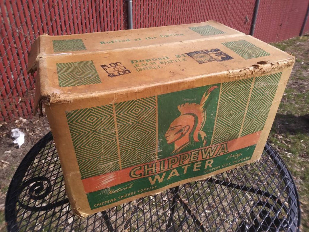 Chippewa Falls Spring Water Cardboard Crate - Etsy