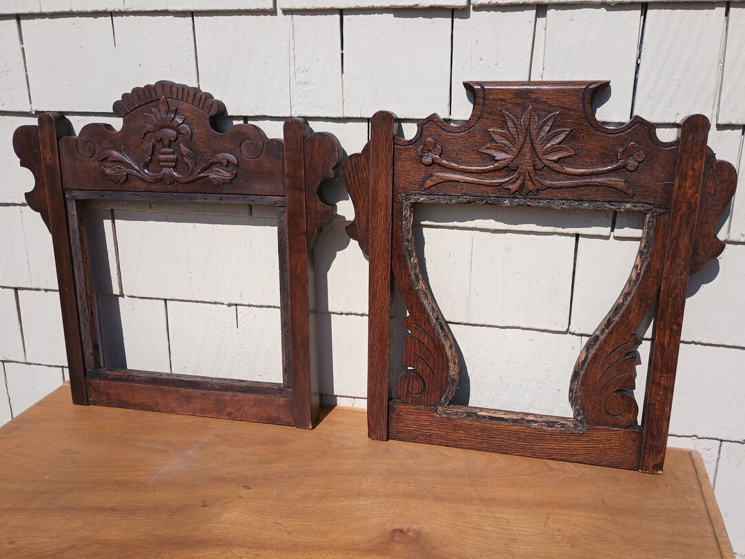 Two Vintage Chair Backrests - Projects or Repurpose - Etsy