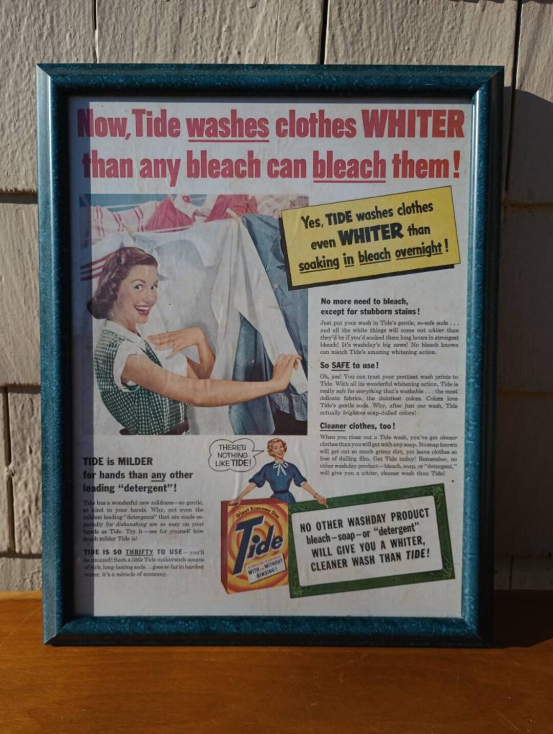 Vintage Tide Detergent Advertisement - Framed - Etsy