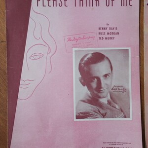 Vintage Sheet Music - Two Songs: Please Think of Me and Manhattan ...