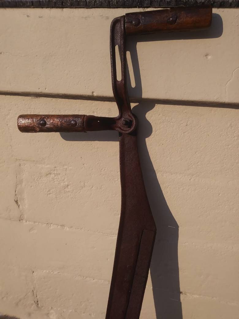 Vintage Steel Ice or Hay Saw Refinished | Etsy