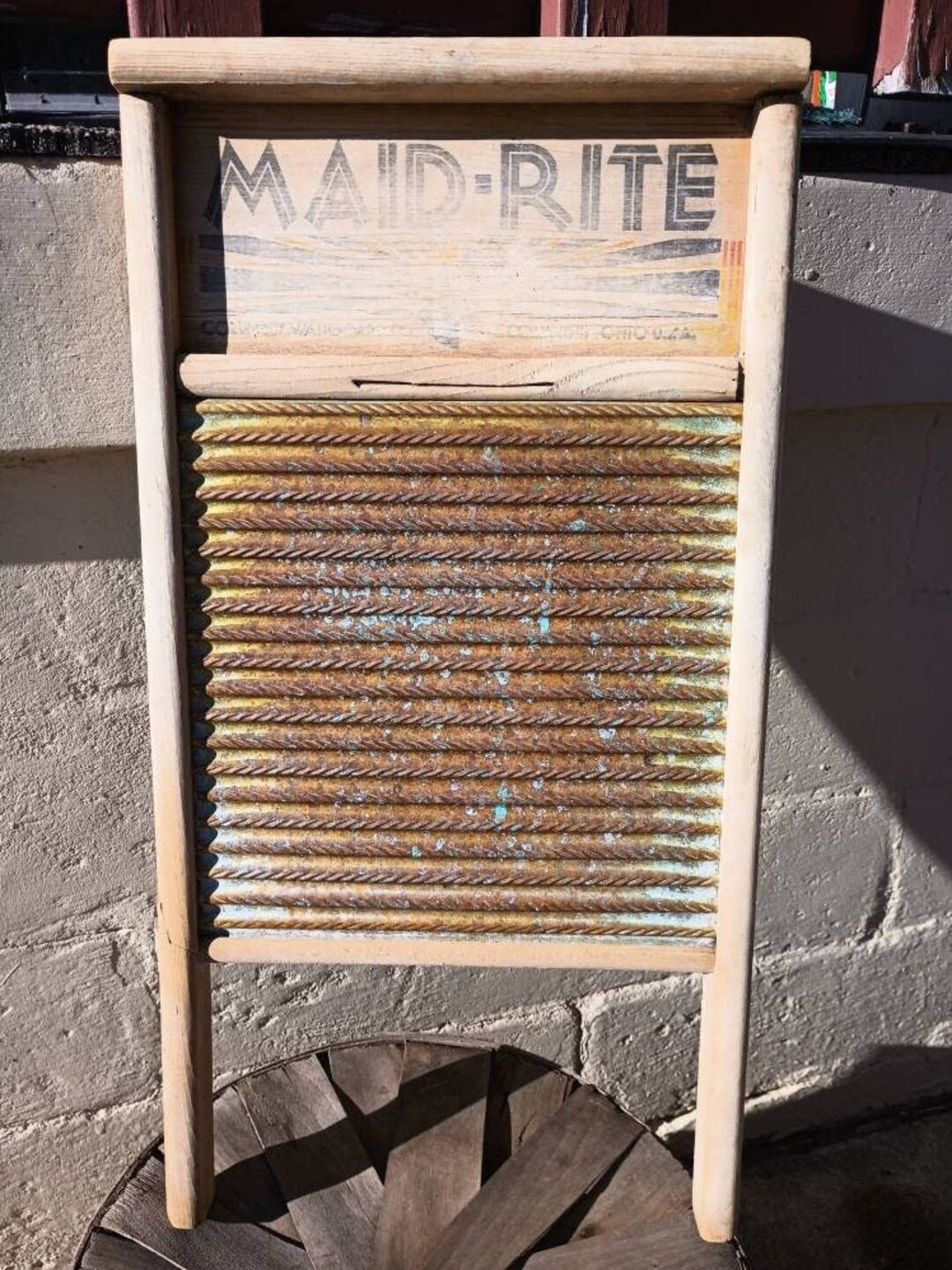 Vintage Washboard Maid-rite Amazing Patina - Etsy