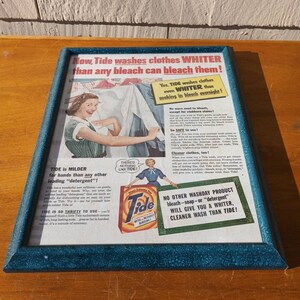 Vintage Tide Detergent Advertisement - Framed - Etsy