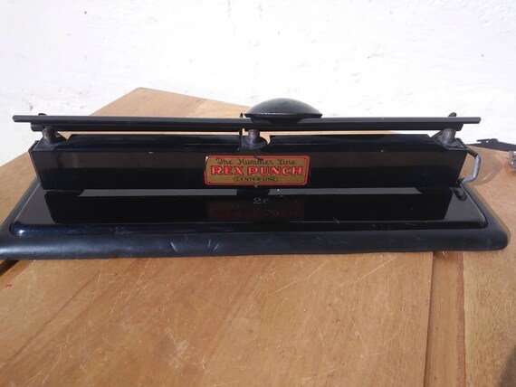 Vintage One-hole Punch the Hummer Line rex Punch - Etsy
