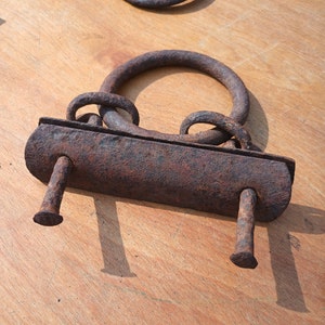 Vintage Assortment of Rusty Horse Harness Pices - Rings, Hooks, and ...