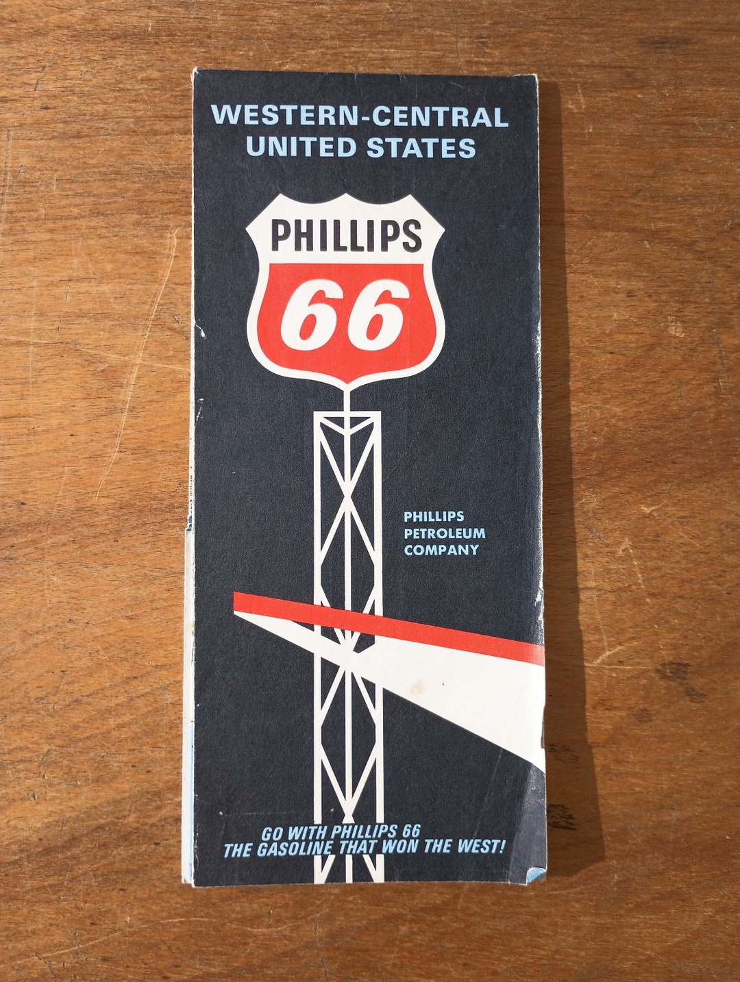 Vintage Phillips 66 Road Map - Western-central United States - 1966 - Etsy