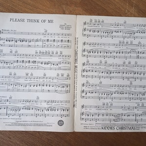 Vintage Sheet Music - Two Songs: Please Think of Me and Manhattan ...