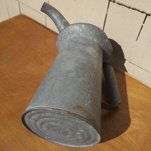 Vintage Galvanized Two Quart Oil Pitcher - Very Clean - Etsy