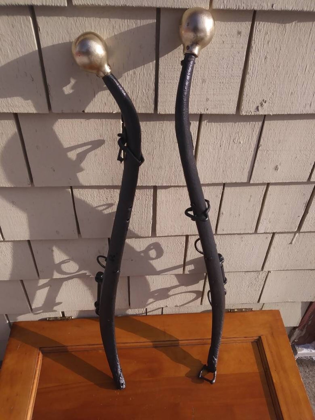 Vintage Horse Hames With Brass Tips - Repainted - Etsy
