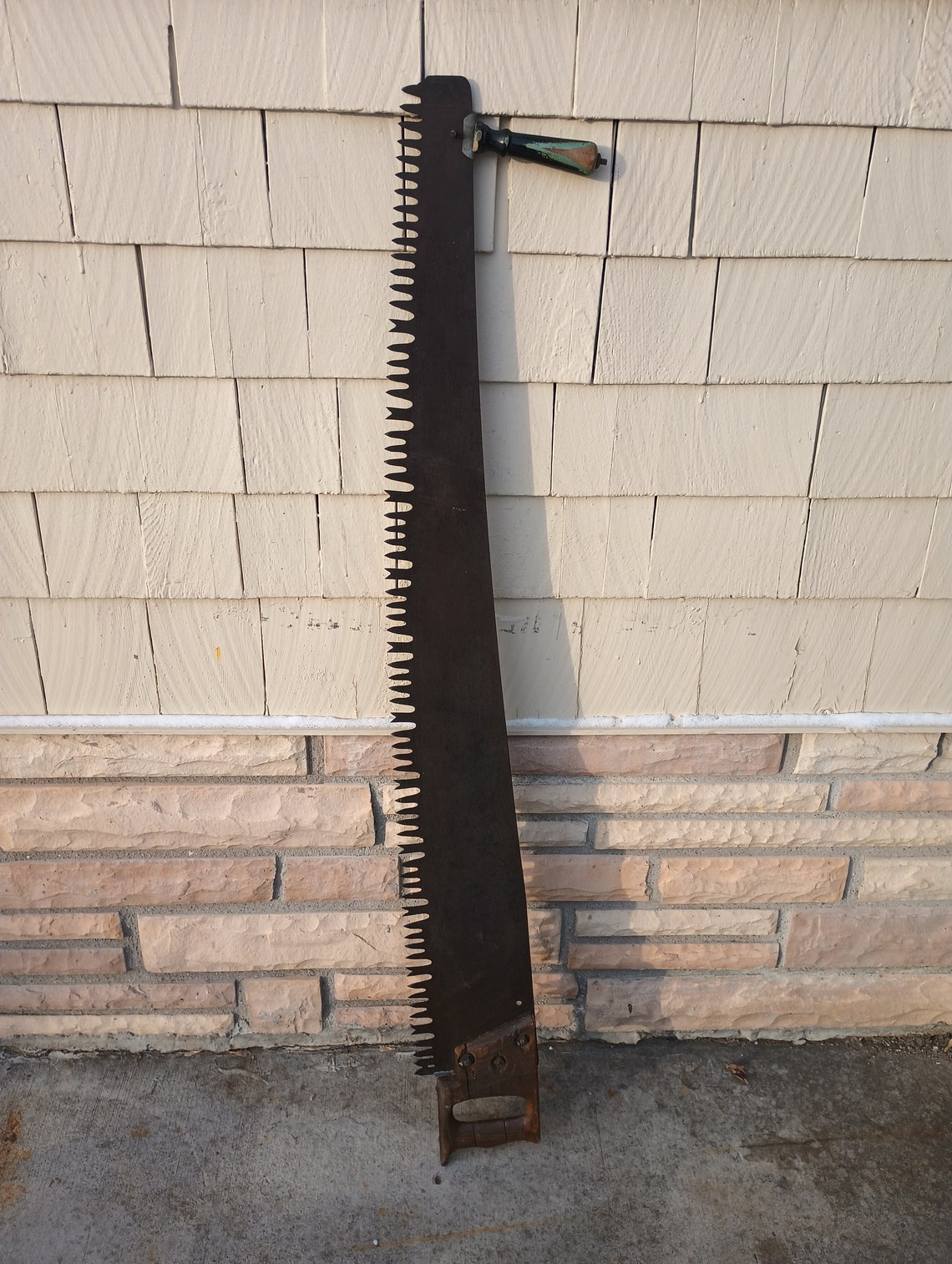 Vintage Two Handle Saw - Amazing Patina - Etsy