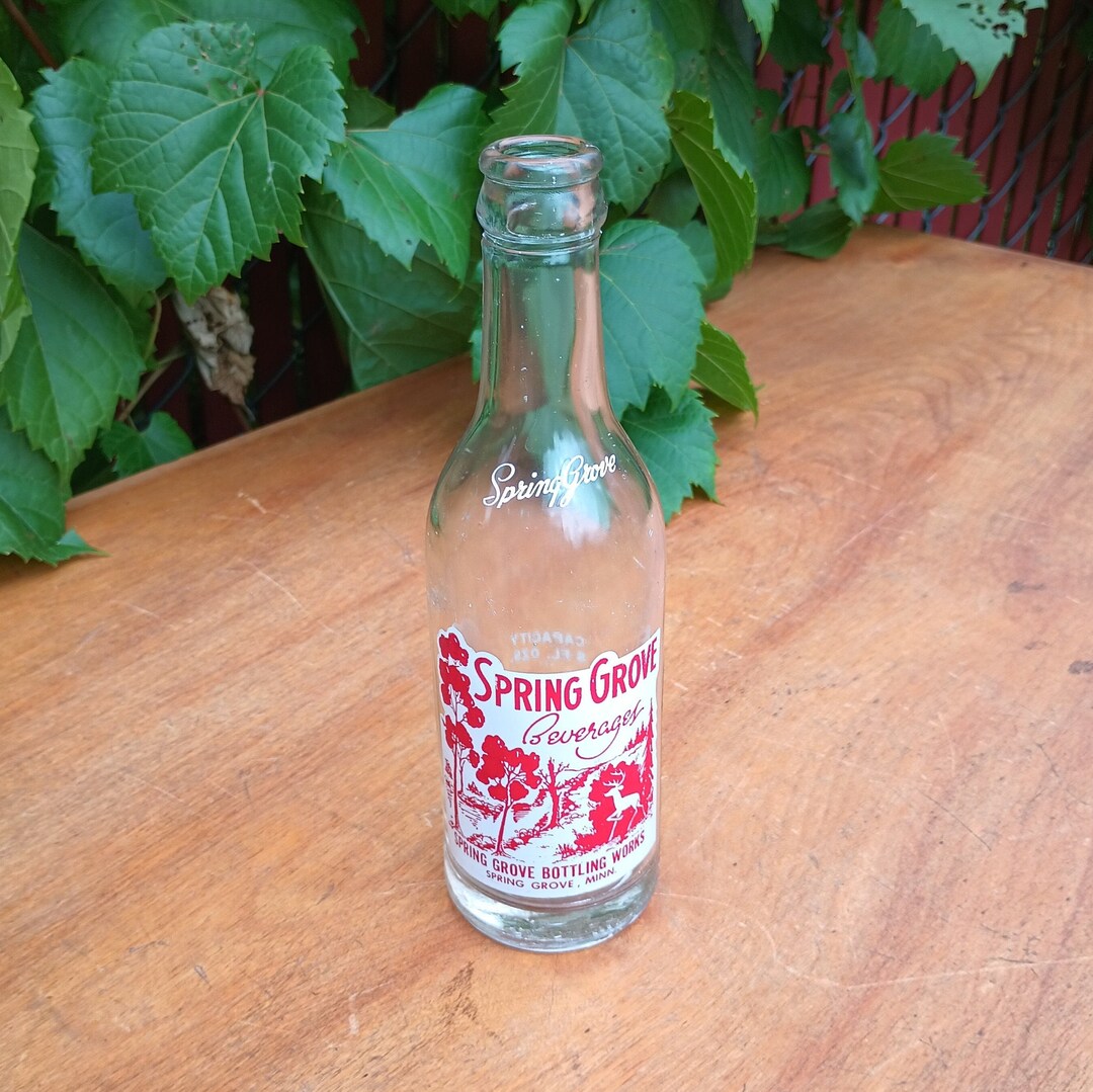 Vintage Soda Bottle - Spring Grove Beverages - Spring Grove, MN - Etsy