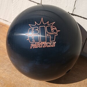 Vintage Dark Blue Bowling Ball - Storm "big Hit Particle" - Used to ...