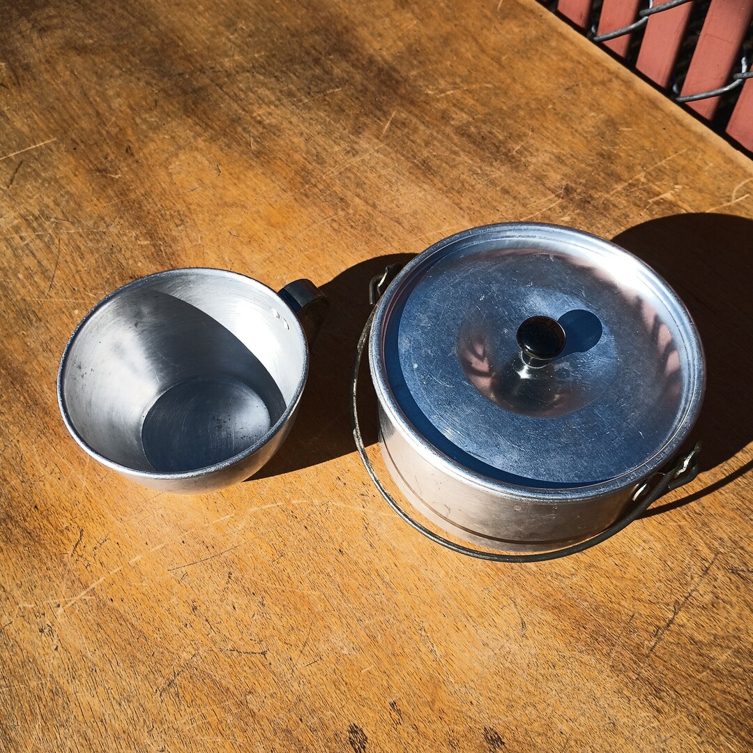 Vintage Camping Pot With Lid and Cup - Wear-ever - Boy Scouts of ...