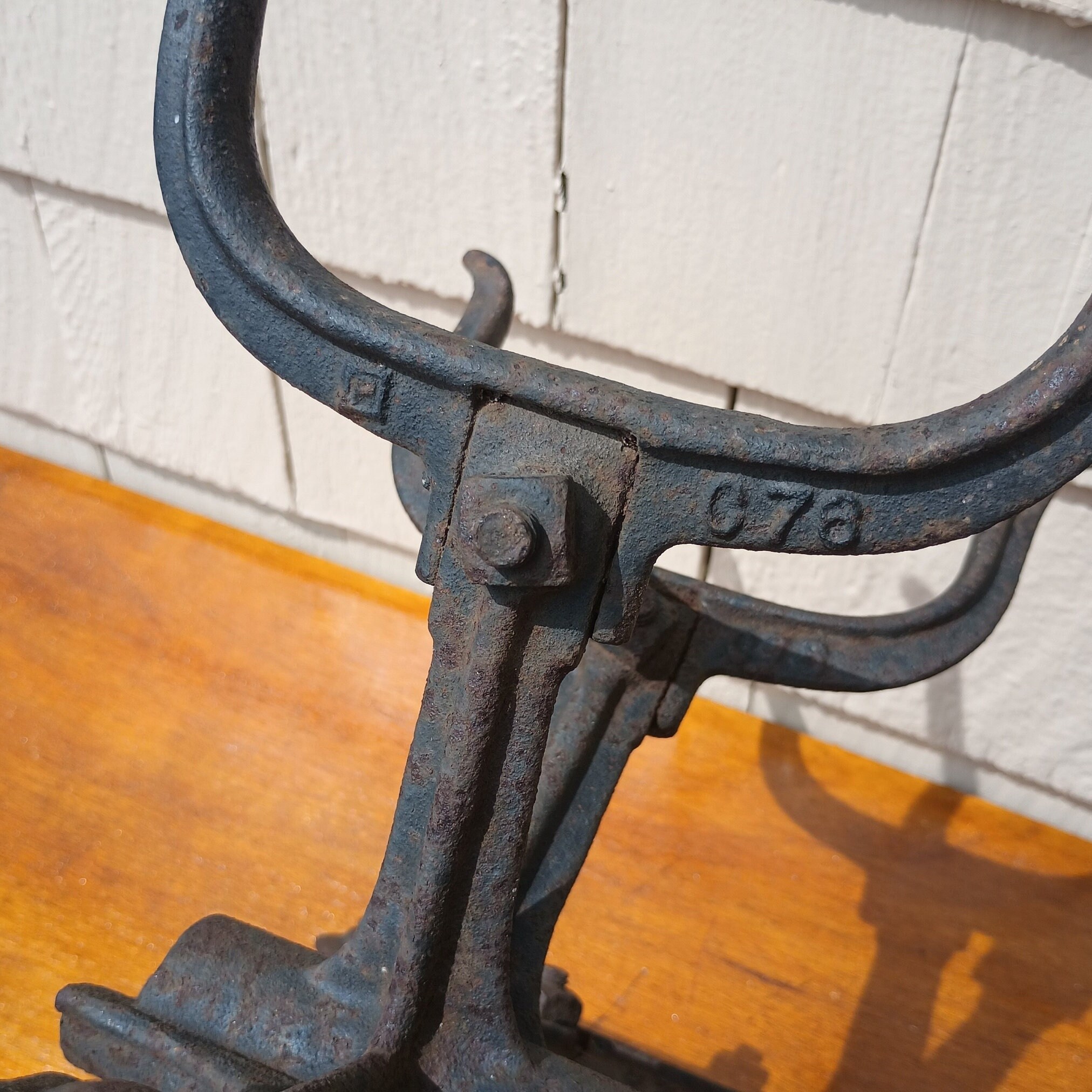 Vintage Cast Iron Hose or Wire Reel - Amazing Rusty Patina - Perfect ...