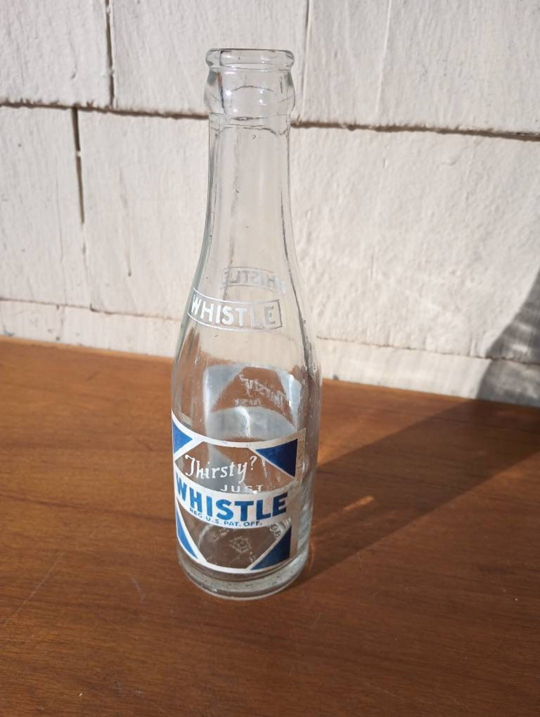 Vintage 7 Ounce Soda Bottle - Whistle - "thirsty? Just Whistle" - Etsy