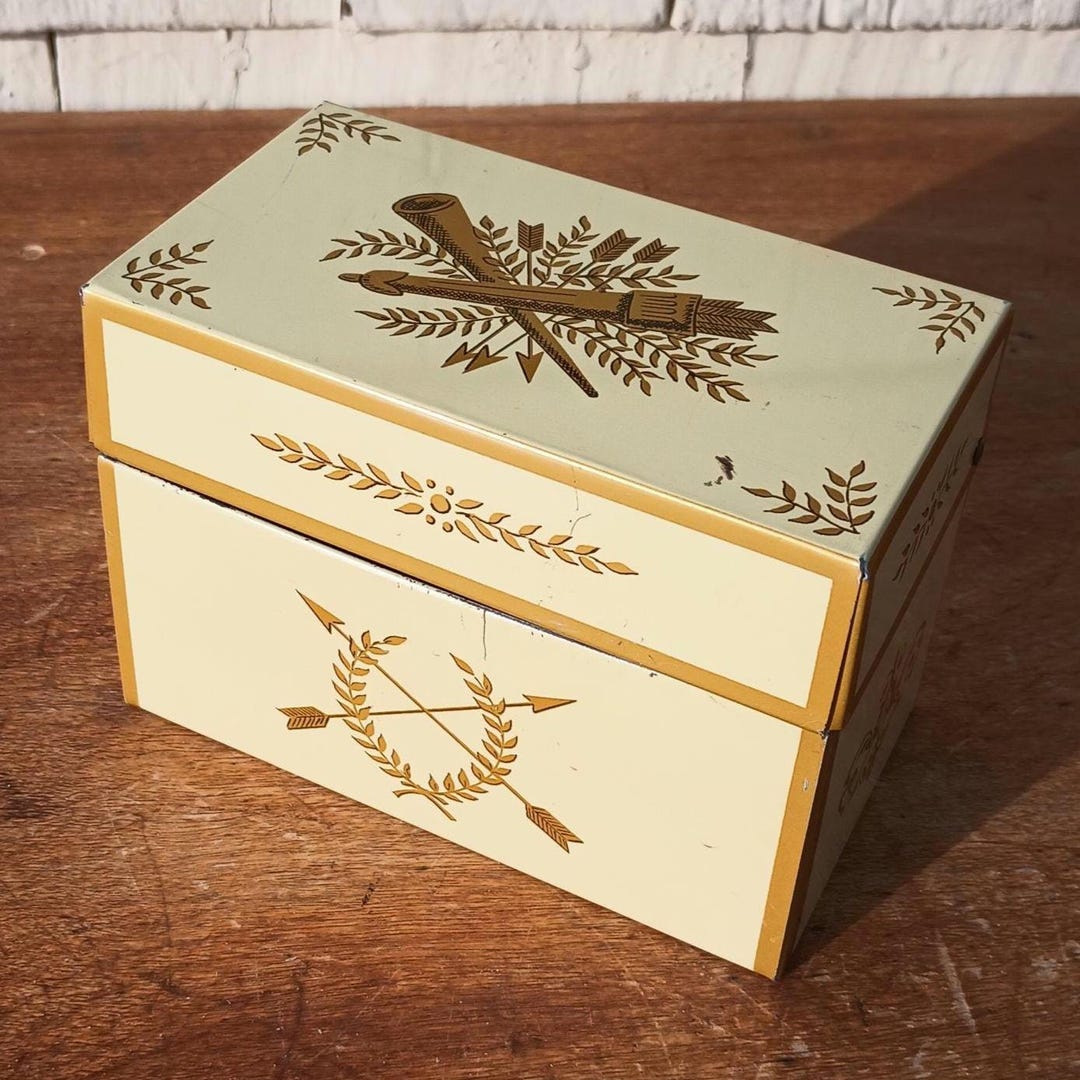 Vintage Recipe Box - Ohio Art - Etsy