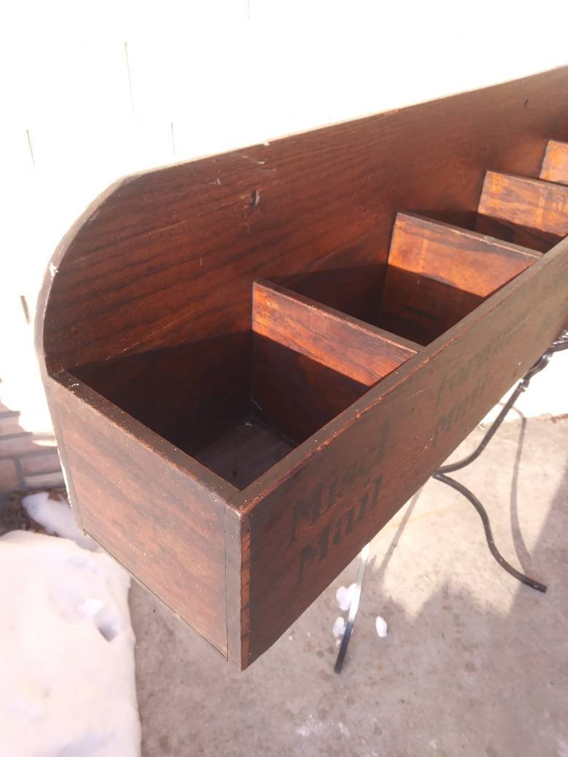 Vintage Large Mail Sorting Bin With Amazing Color and - Etsy