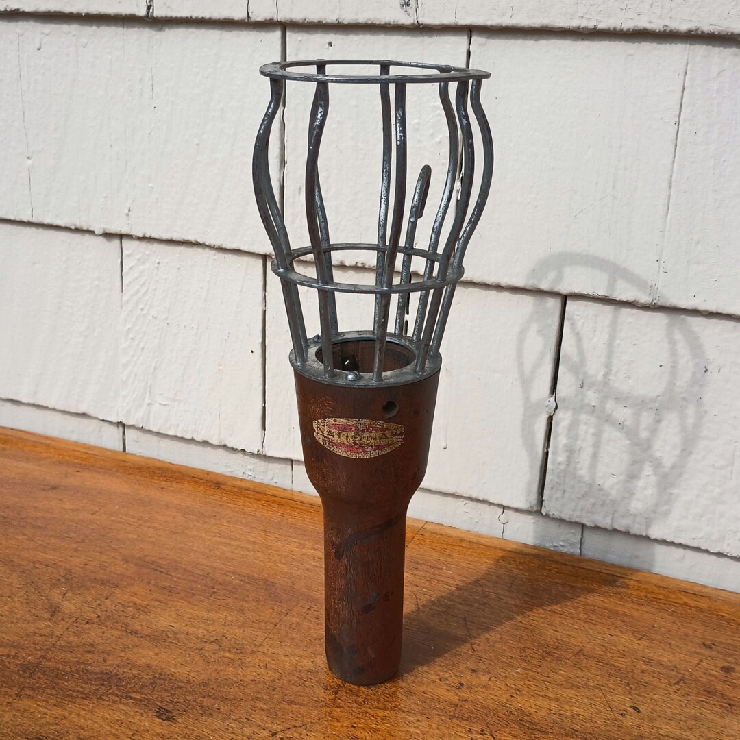 Vintage Trouble Light With Wooden Handle No Wiring, Decorative ...