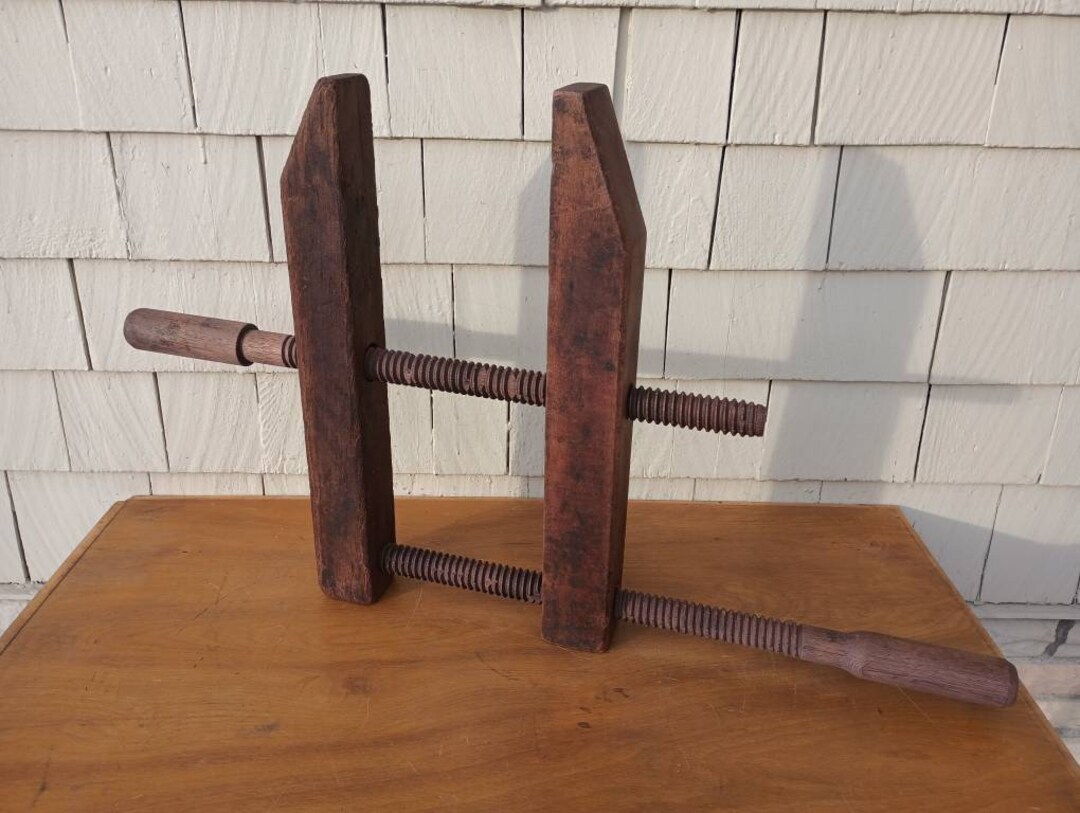 Vintage Wooden Handscrew Clamp - Huge - 20 Inches - Refinished - Etsy