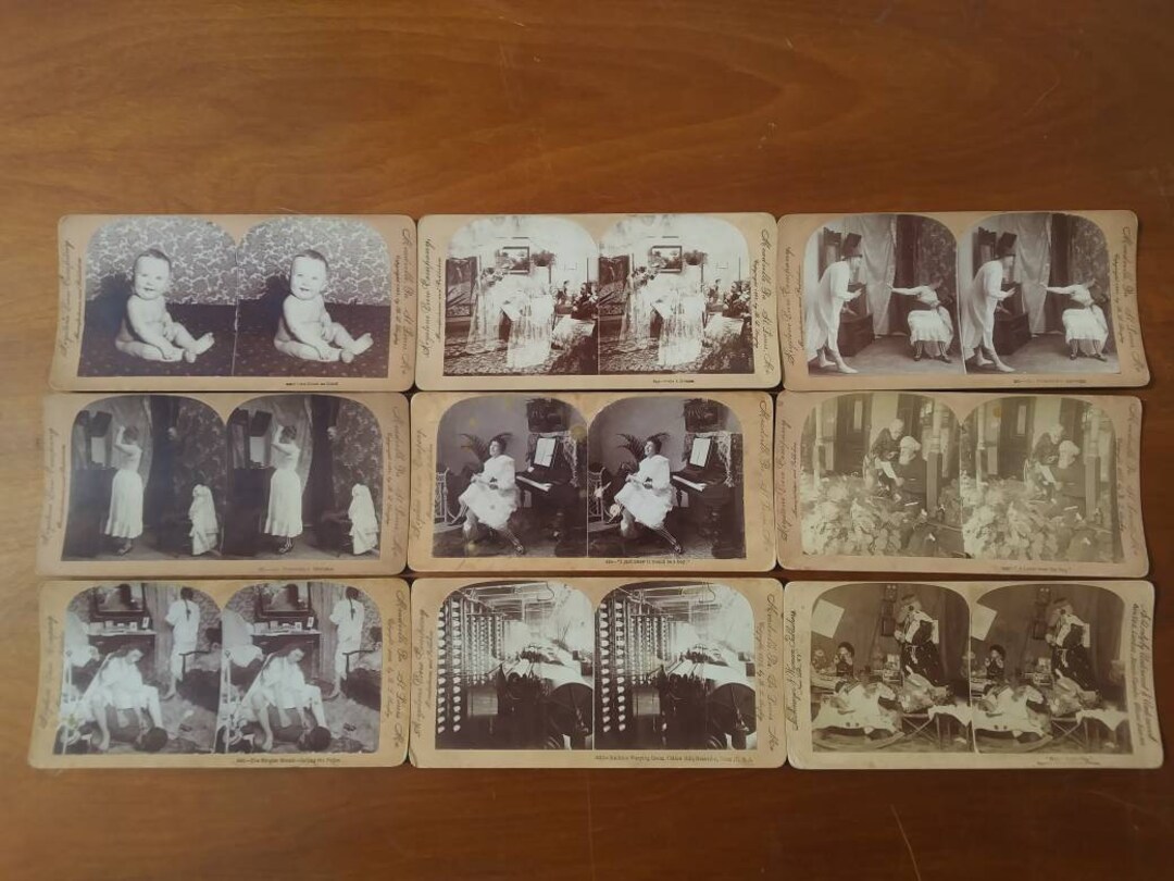 Vintage Stereoscope Cards - Assorted - Group of 9 - Etsy