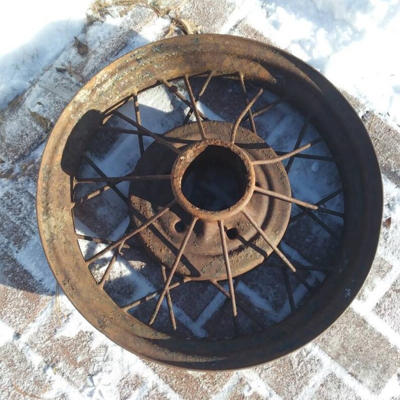 Vintage Steel Wheel - Etsy