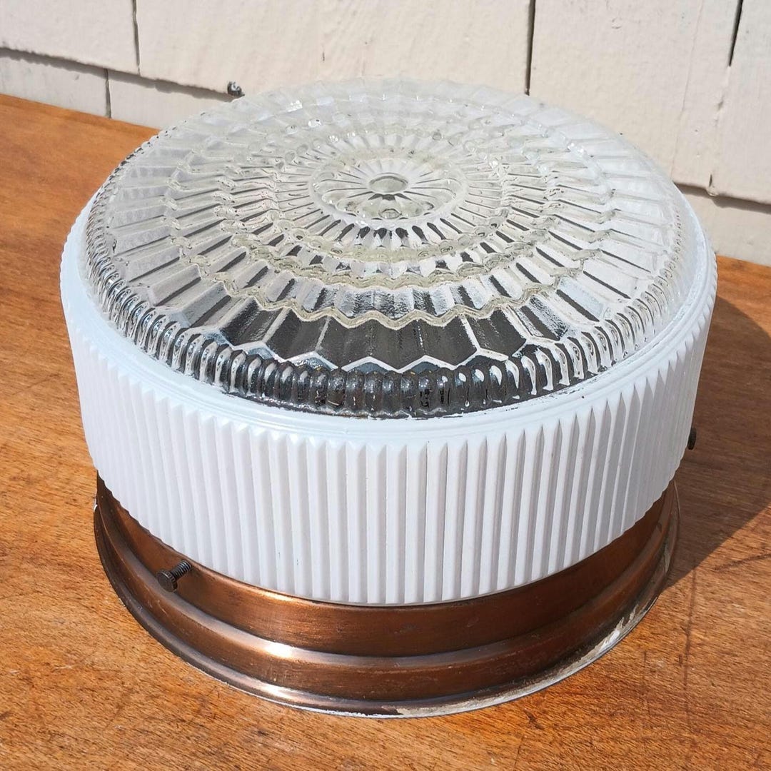 Vintage Ceiling Light - No Wiring - Repurpose or Rewire - Etsy