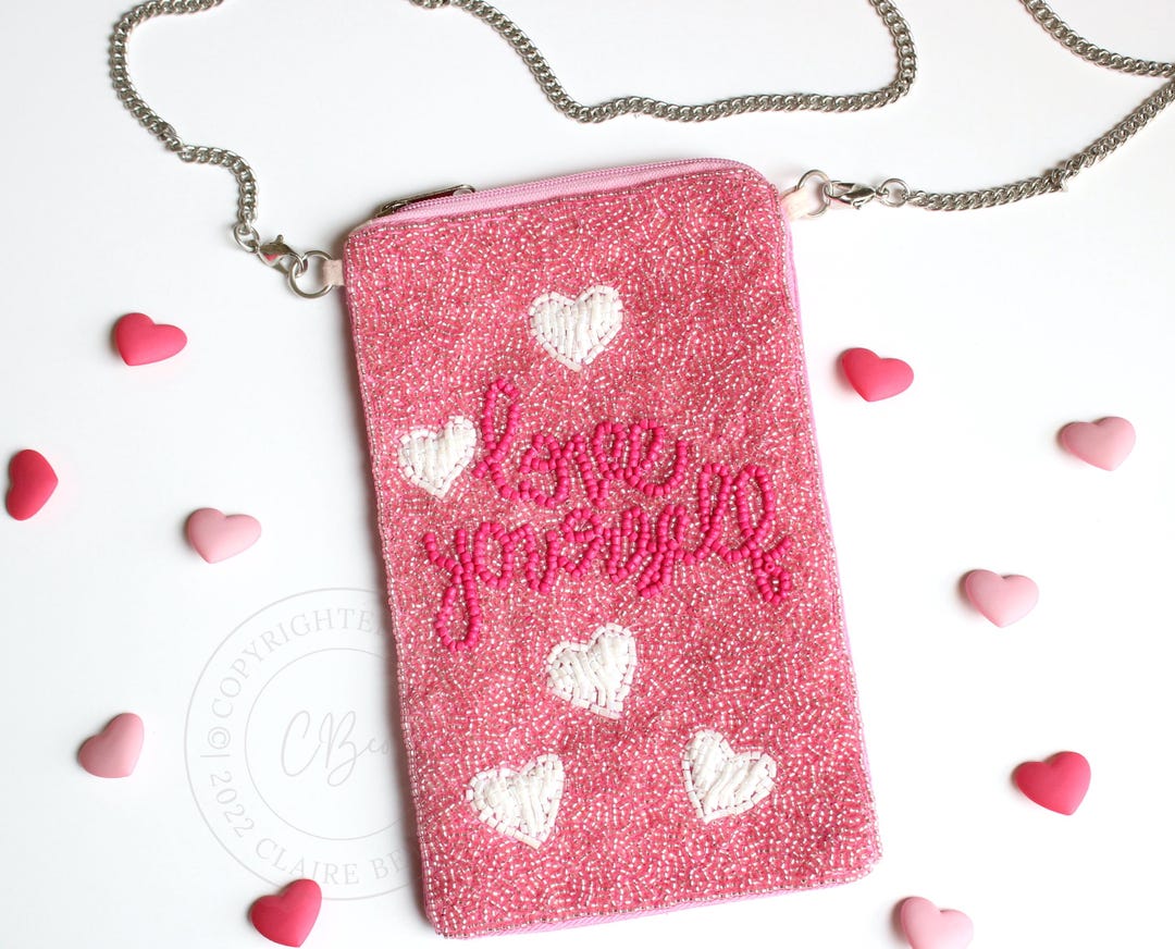 Love Yourself Beaded Bag, Valentine's Day Gift, Gift for Girls ...