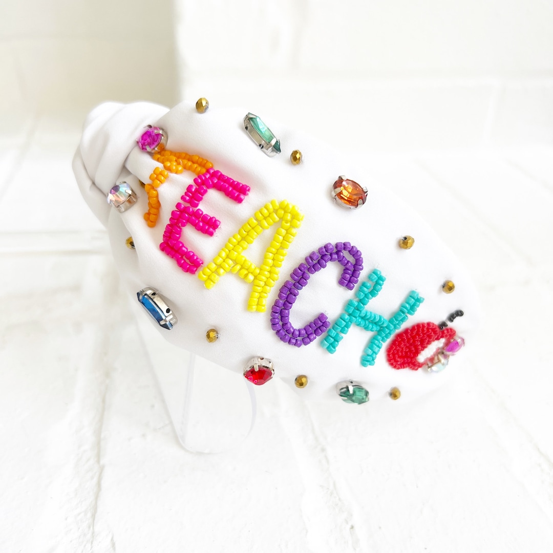 Teach Headband Back to School Gift Teacher Headband Teacher - Etsy