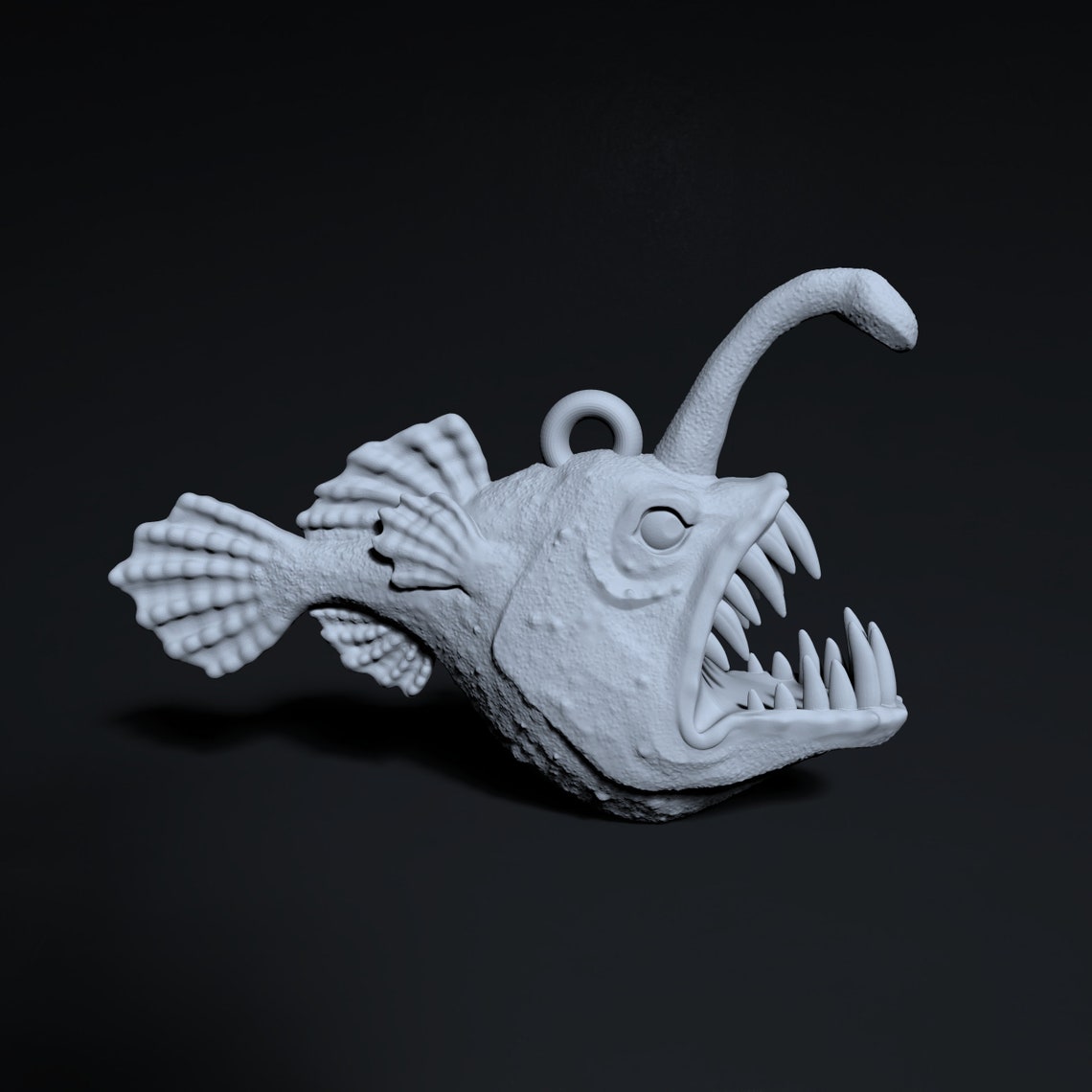 3Dmodel STL CNC Angler fish | Etsy