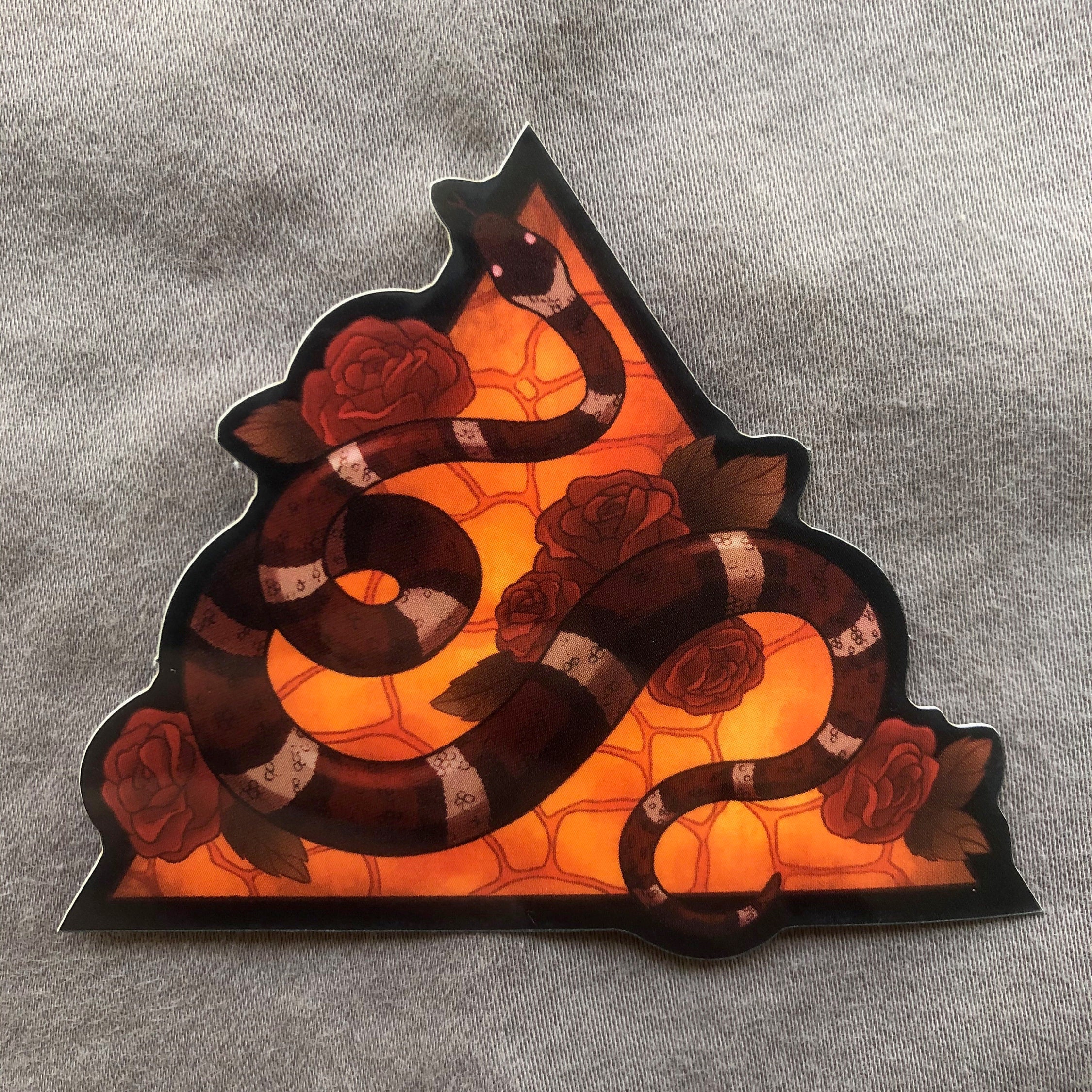 Snake Fire Element Symbol Sticker - Etsy