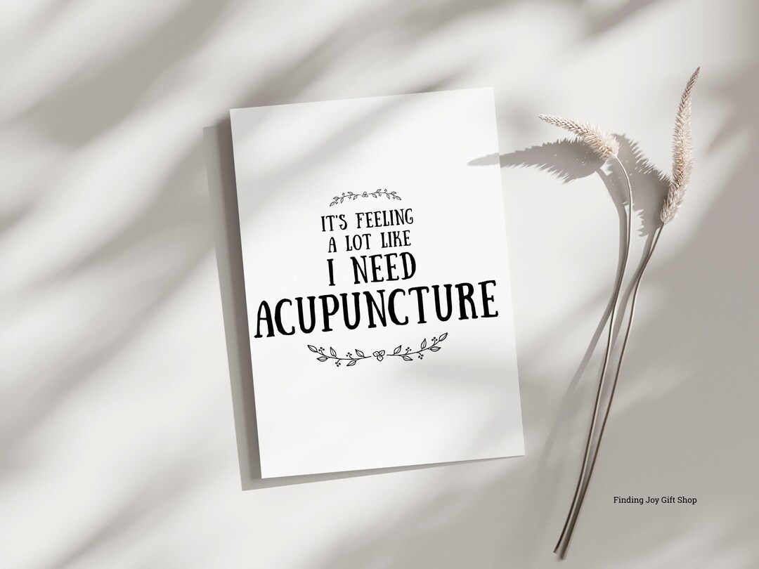 Acupuncture Quote Wall Art Printable | Funny Acupuncturist Office Decor ...