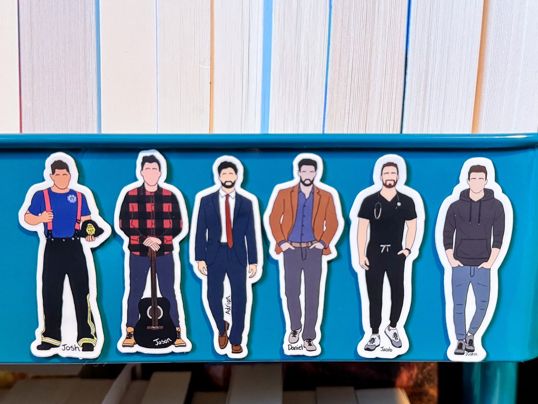 Book Boyfriend Stickers group 2 - Etsy