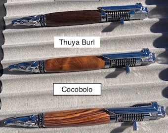 Motorcycle Pen Made With Black and Orange Acrylic With Eagle Clip - Etsy