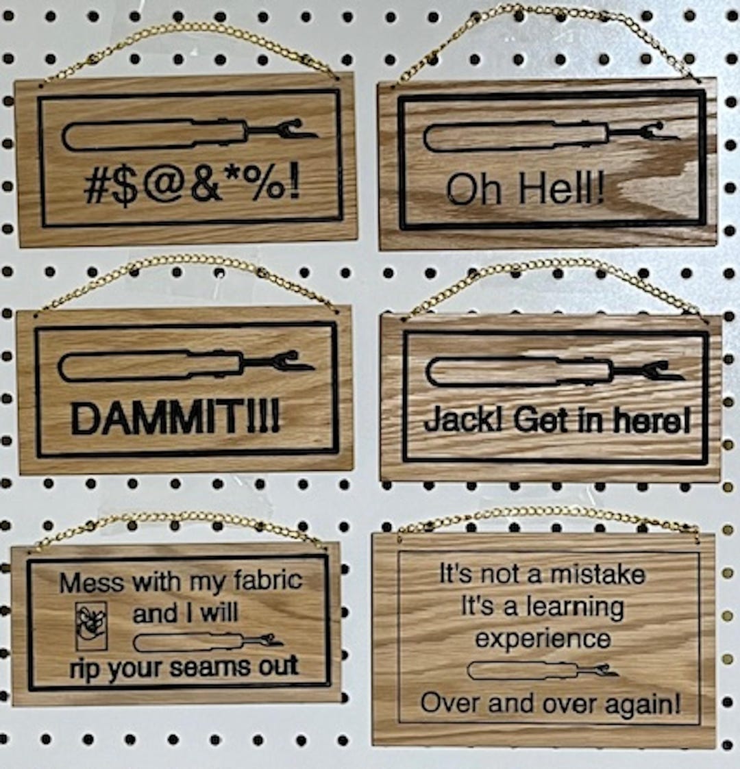 Seam Ripper Signs - Etsy