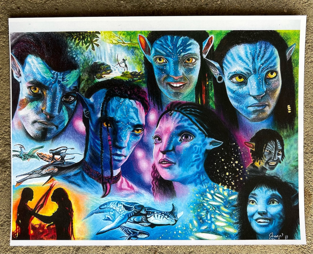 Avatar Drawing- Art Print - Etsy