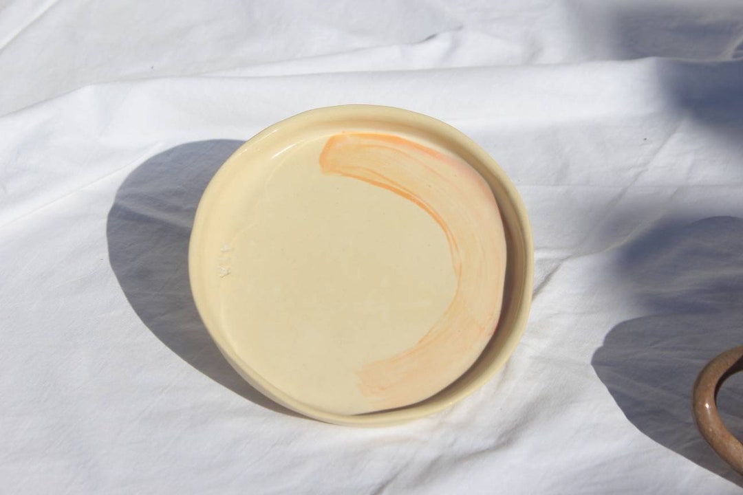 Brush Stroke Plate small - Etsy