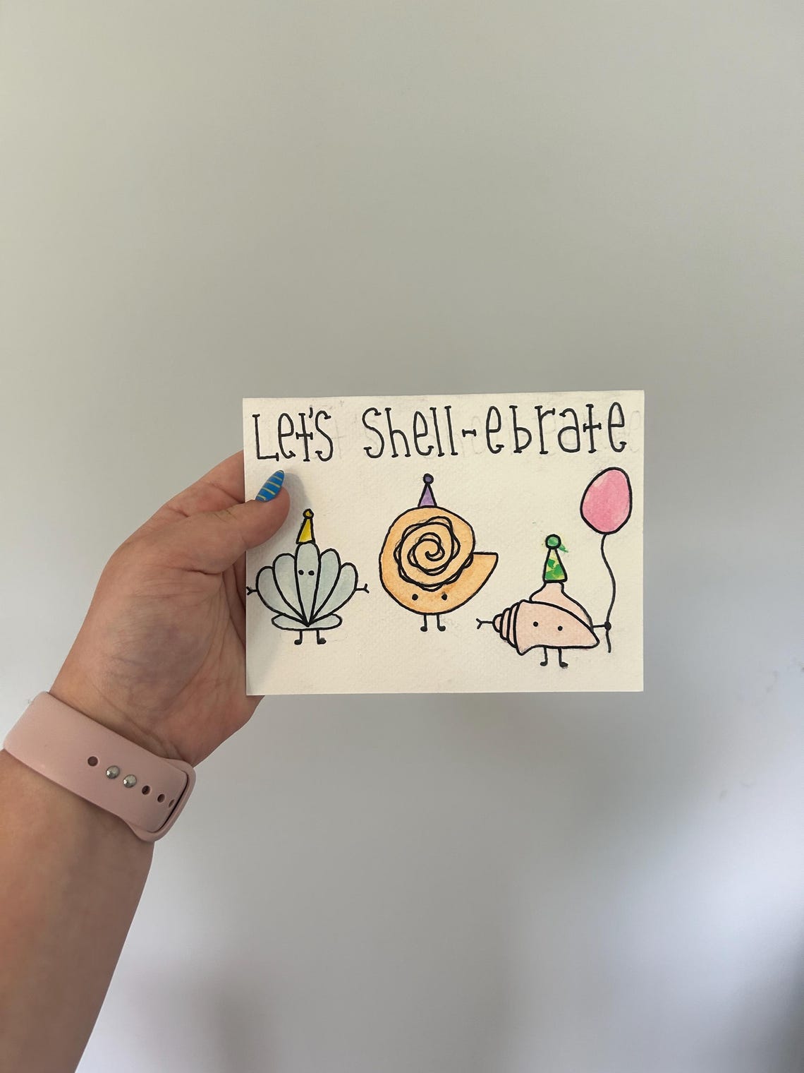 Sea Shell Birthday Card - Etsy