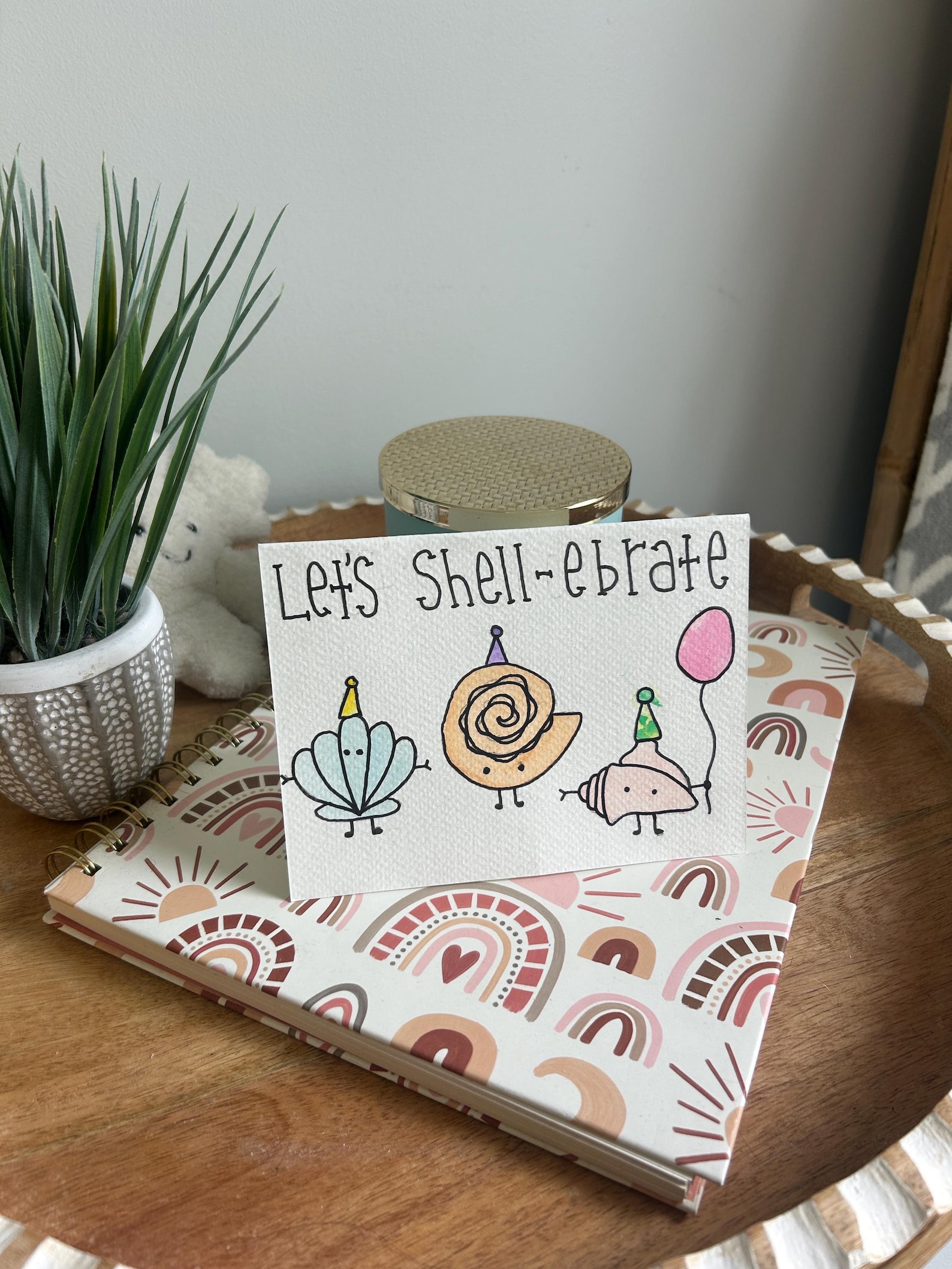 Sea Shell Birthday Card - Etsy